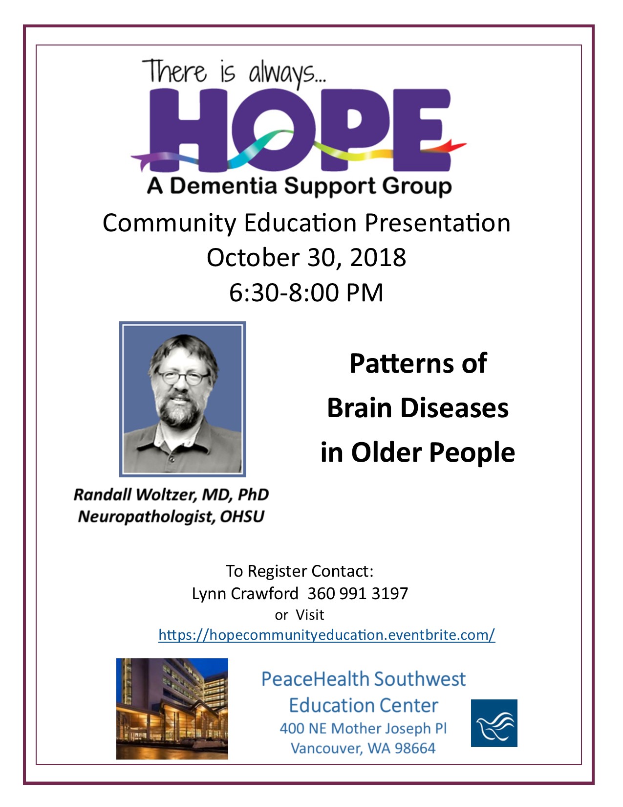 October flyer - Retirement Connection