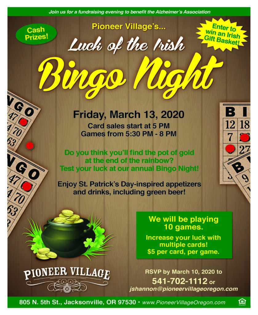 PV Bingo Flyer - Retirement Connection